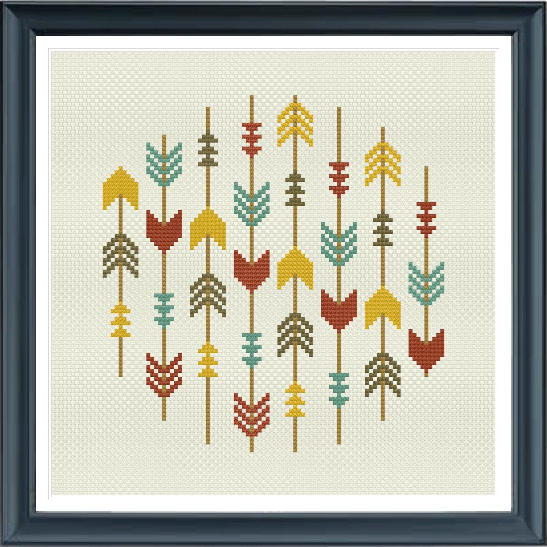 Cross Stitch Pattern Arrows Arrows Aztec PDF Pattern | Etsy