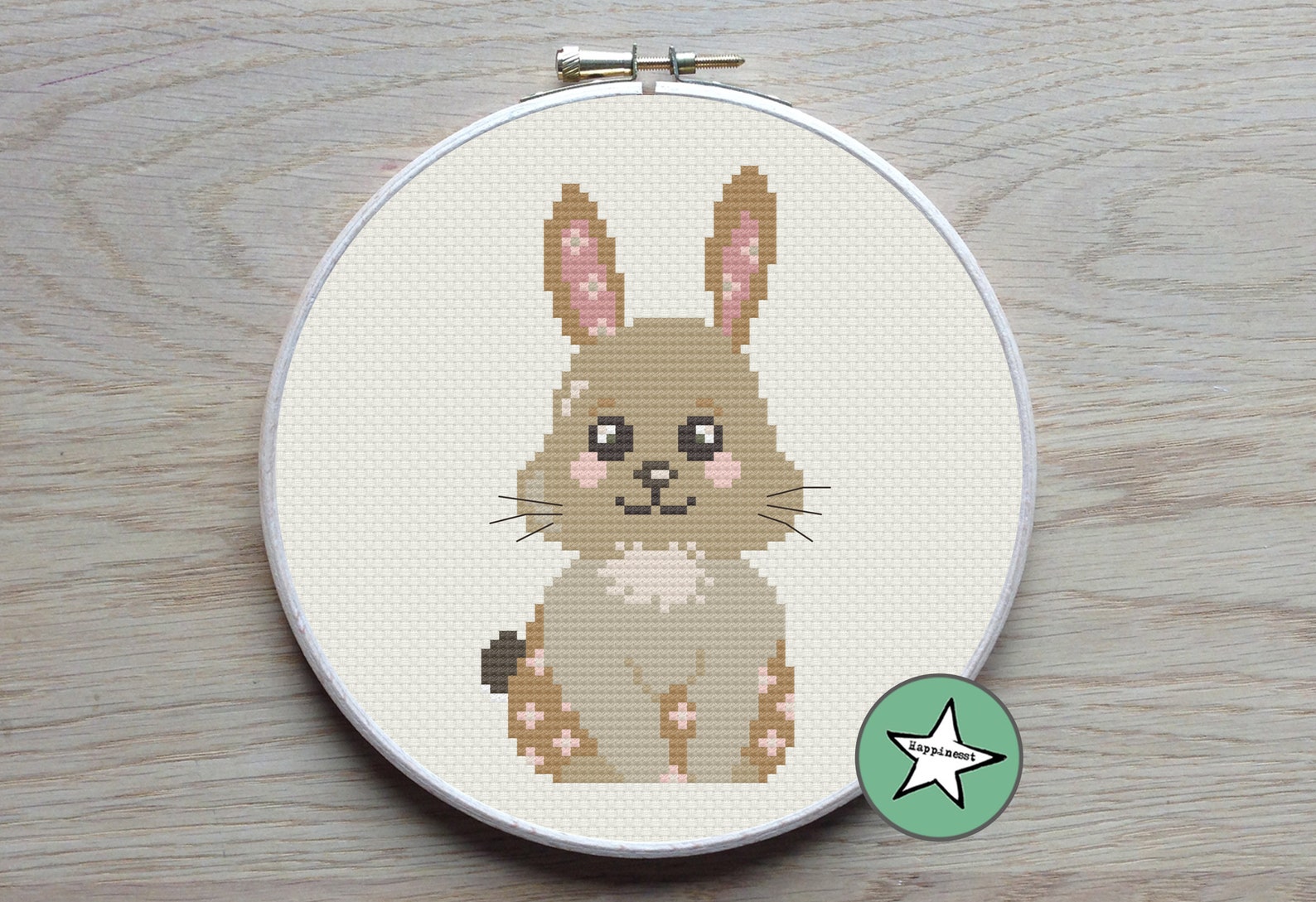 Cross Stitch Pattern Bunny Modern Cross Stitch PDF - Etsy