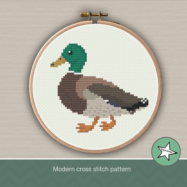 Duck Cross Stitch - Etsy