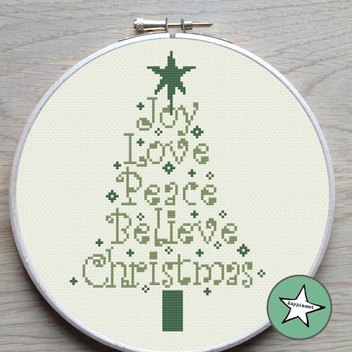 Christmas Tree Cross Stitch Pattern Instant Download Free - Etsy