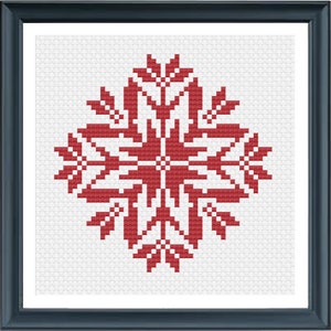 Mini Snowflake Cross Stitch Pattern Set, Christmas Ornaments (PDF) - Etsy
