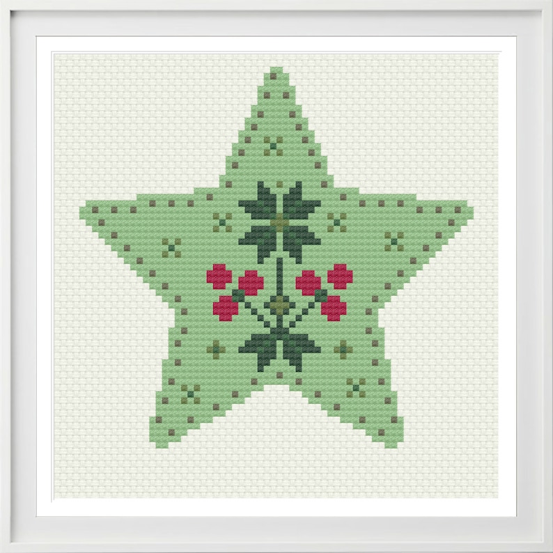 Christmas Cross Stitch Pattern Star Ornaments Set of 3 - Etsy