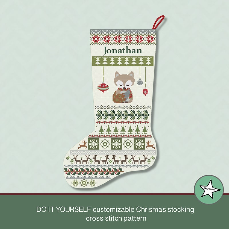 Christmas Stocking Fox - Etsy