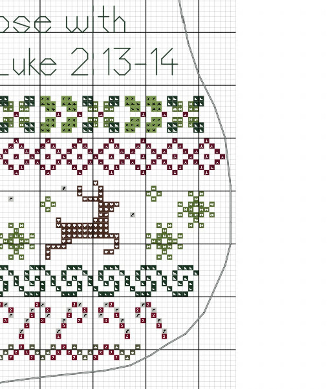 Christmas Stocking Cross Stitch Pattern Angel, Religious, DIY ...