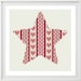 Christmas Cross Stitch Pattern, Star, Modern Christmas Ornament, PDF ...