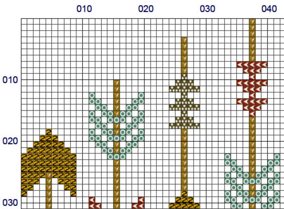 Cross Stitch Pattern Arrows Arrows Aztec PDF Pattern - Etsy