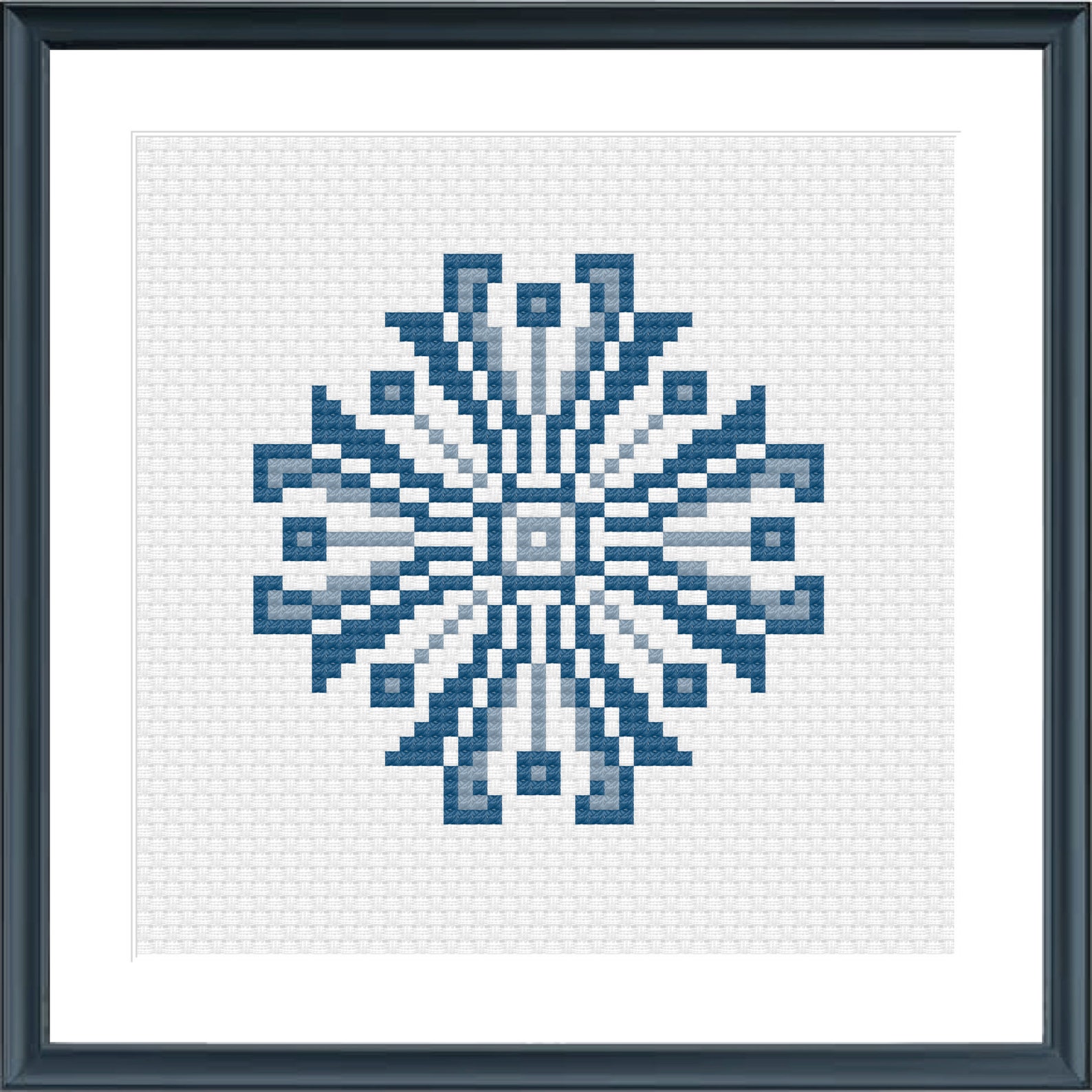 Christmas Cross Stitch Pattern Mini Snowflakes Set of 6 - Etsy