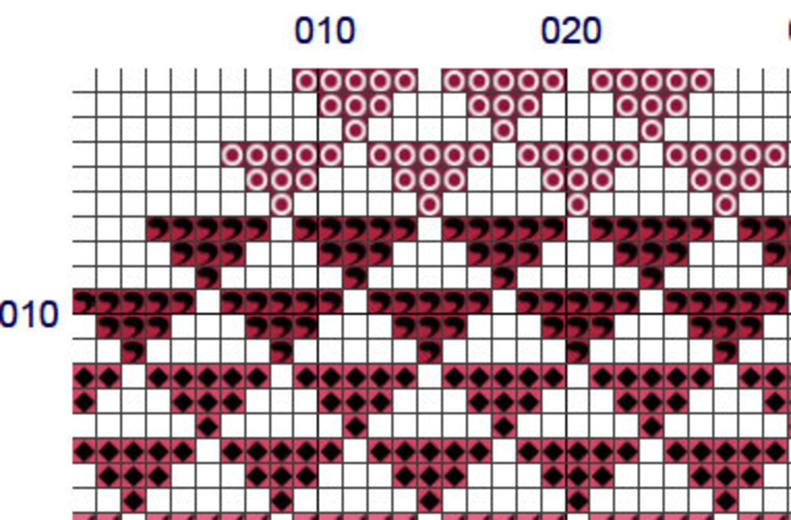 Geometric Modern Cross Stitch Pattern Heart Triangles Fading - Etsy