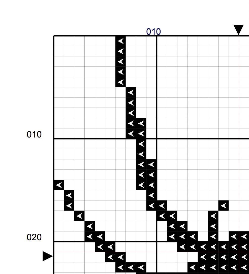 Cross Stitch Pattern Spider Chevron Spider Modern Cross | Etsy