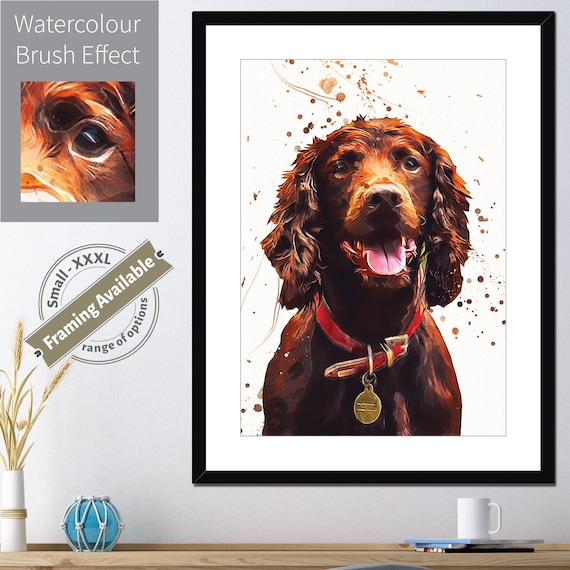 Personalised Dog Portrait Custom Dog Portrait Pet Portrait - Etsy