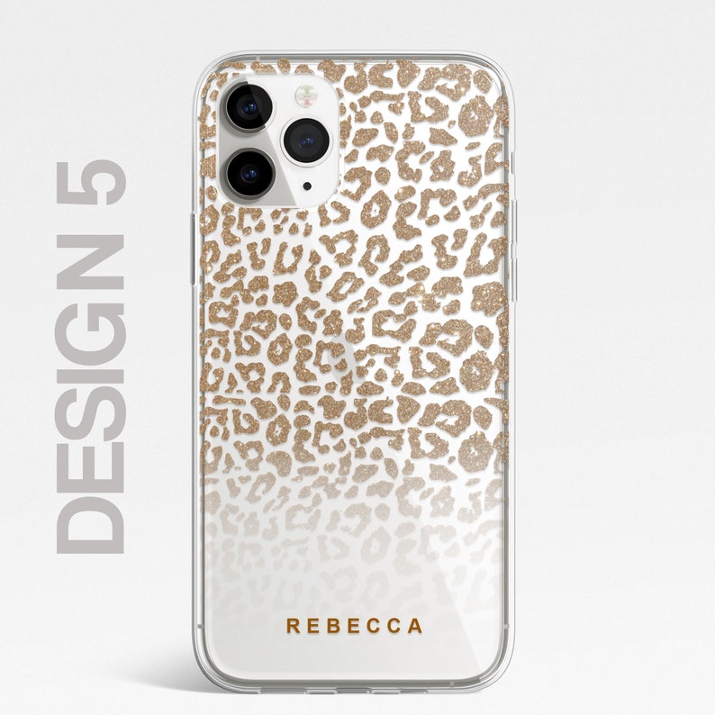 Personalised Initials Custom Silicone CLEAR Phone Case Cover - Etsy UK