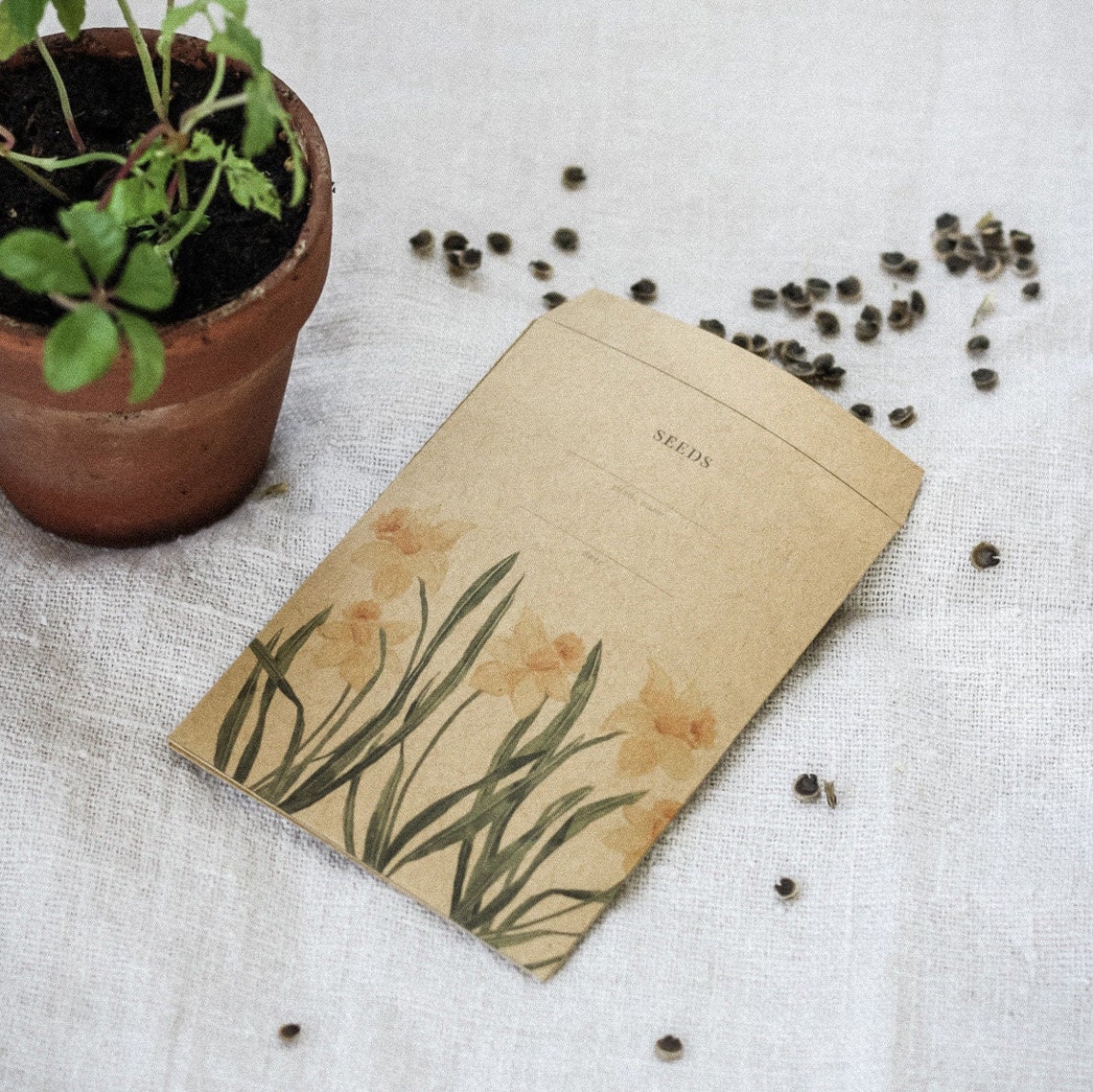 Printable Seed Packet, Instant Download, Daffodil Design - Etsy Canada
