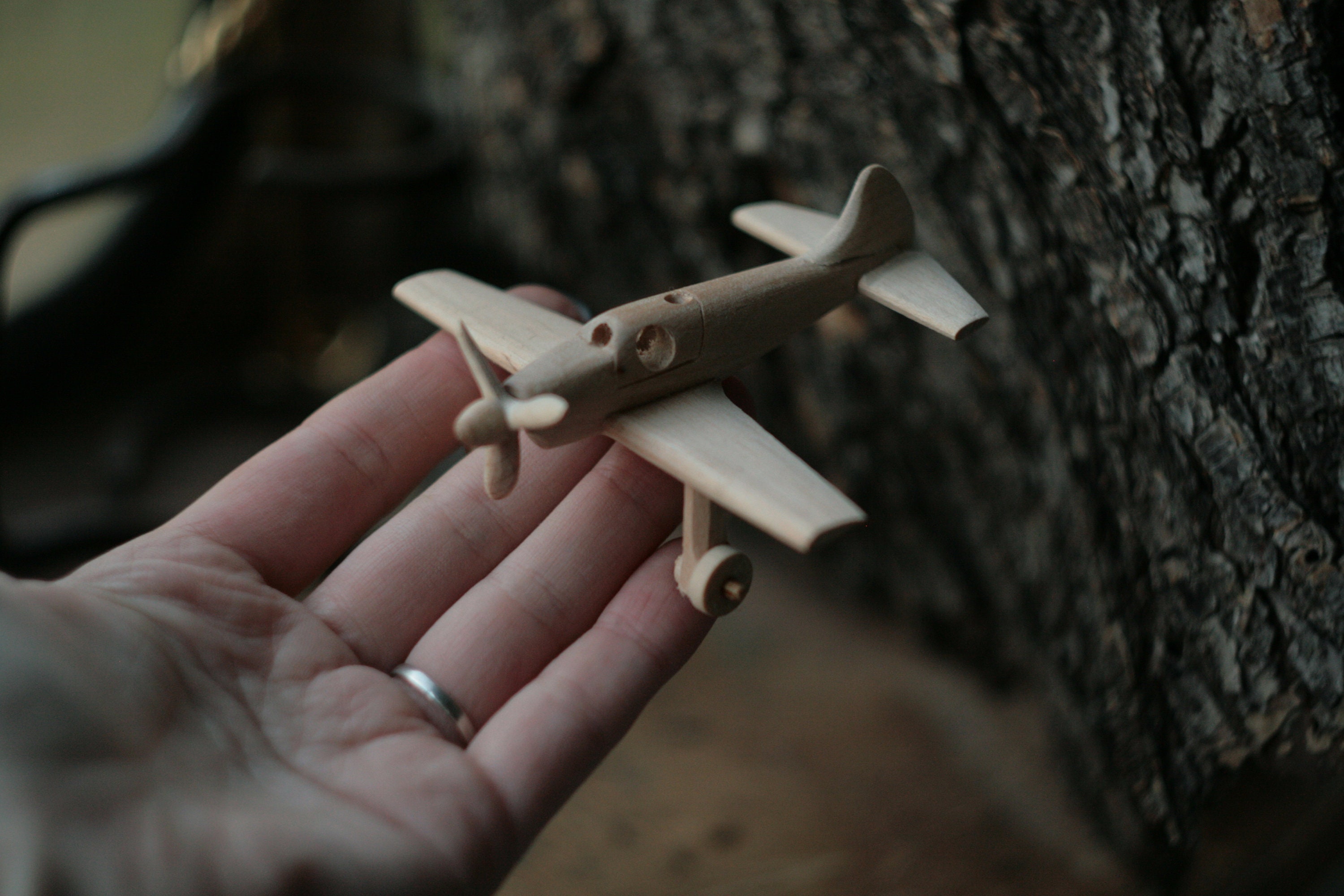Large airplane wooden model monoplane biplane collectible | Etsy