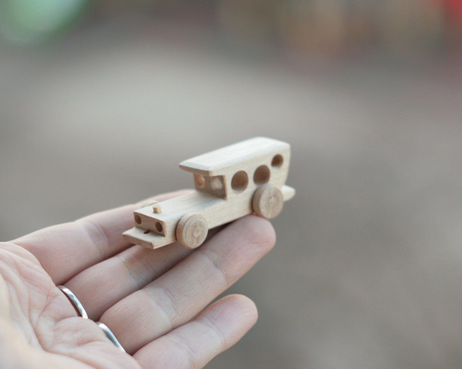 Vintage Wooden Sportscar Model Rotating Weels Collectible | Etsy