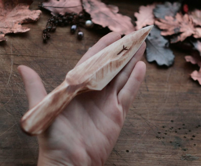 Bone ritual athame knife solid bone magic Knife wicca | Etsy