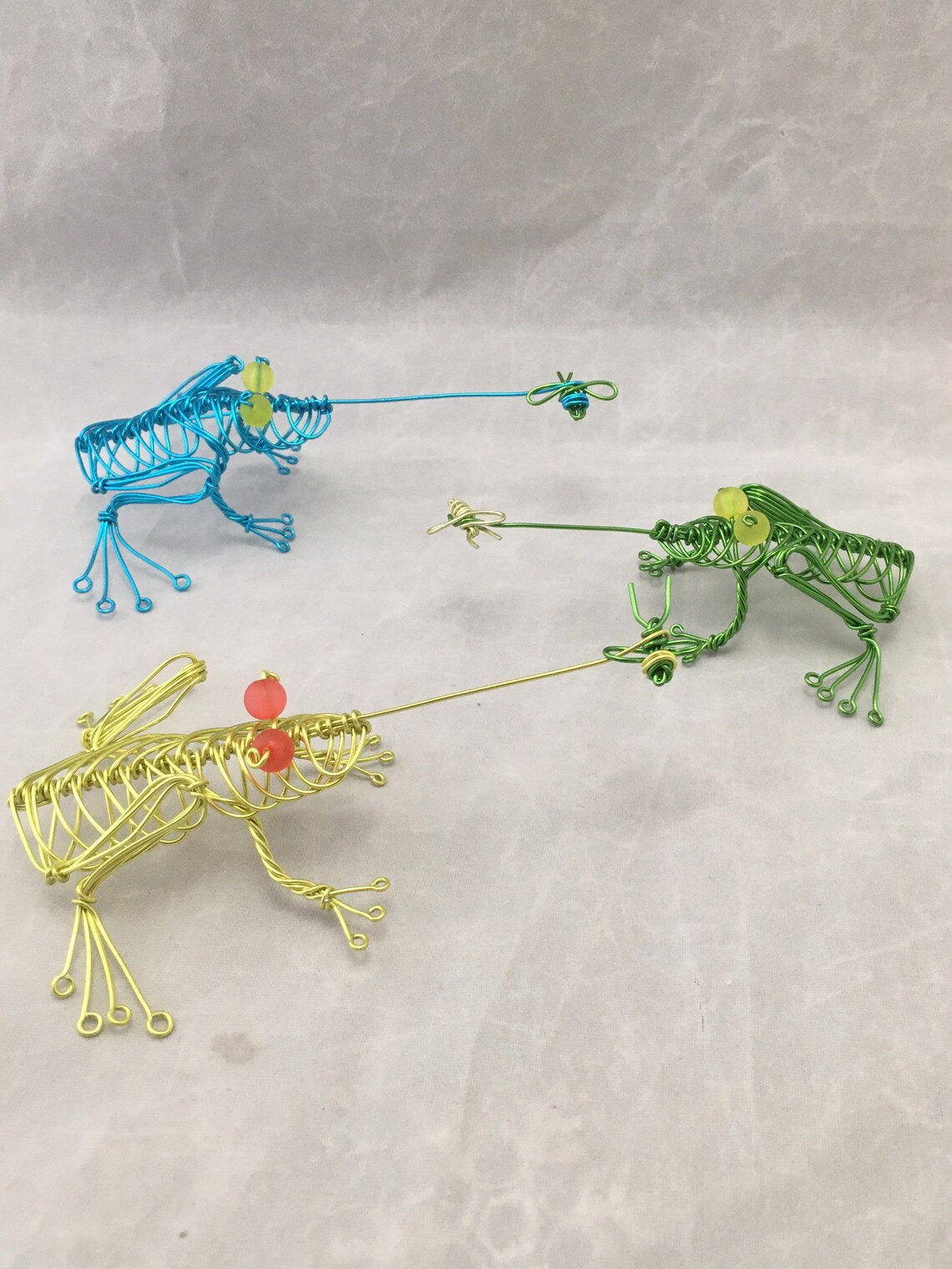 Frog Wire Sculpture Handmade - Etsy