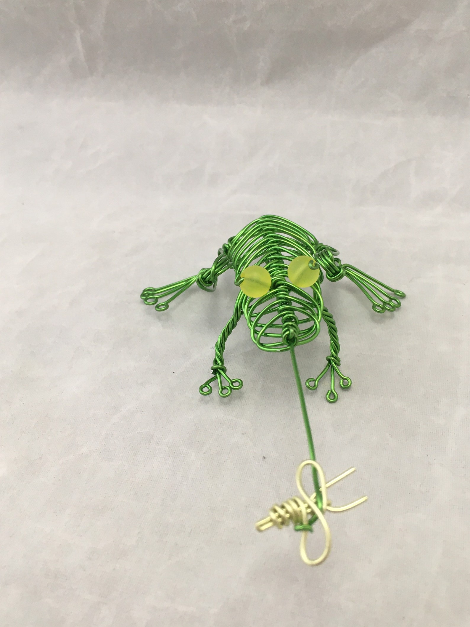 Frog Wire Sculpture Handmade - Etsy