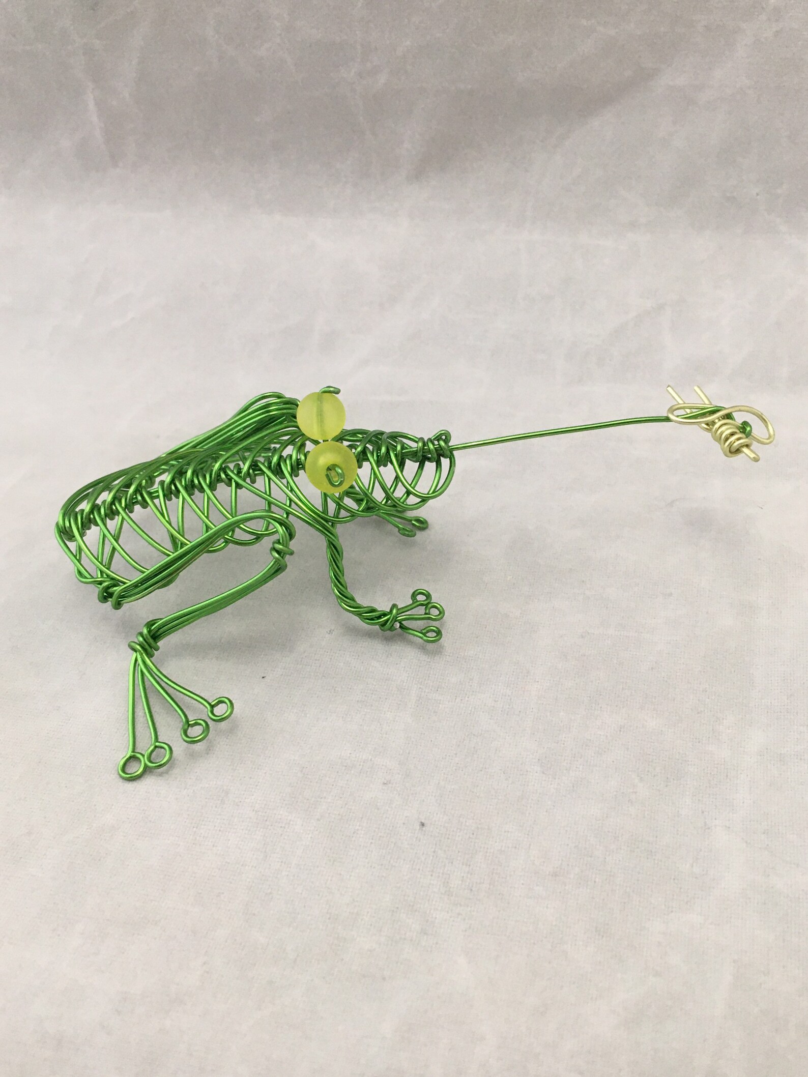 Frog Wire Sculpture Handmade - Etsy