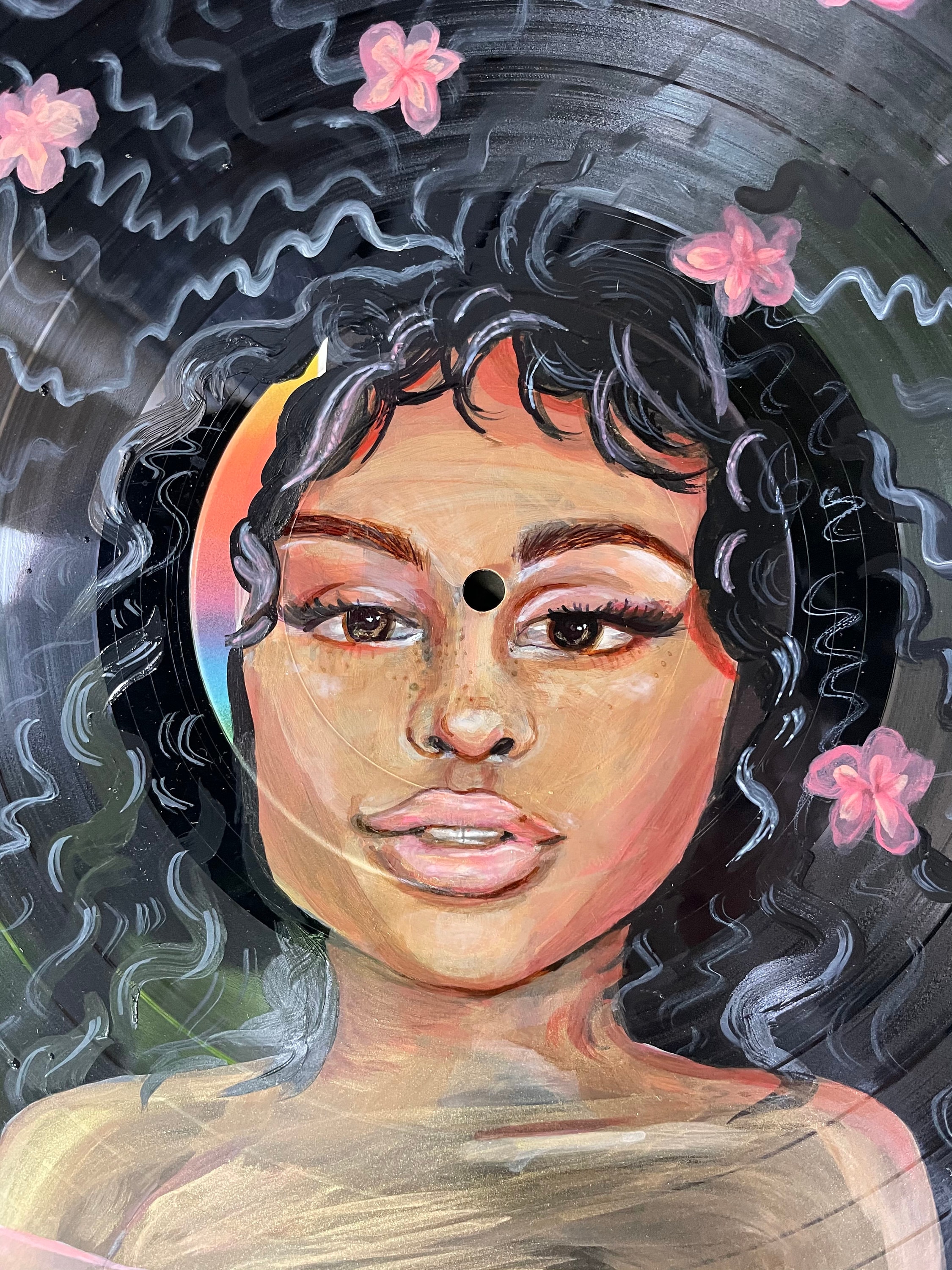 SZA Painting on Vinyl Record - Etsy UK
