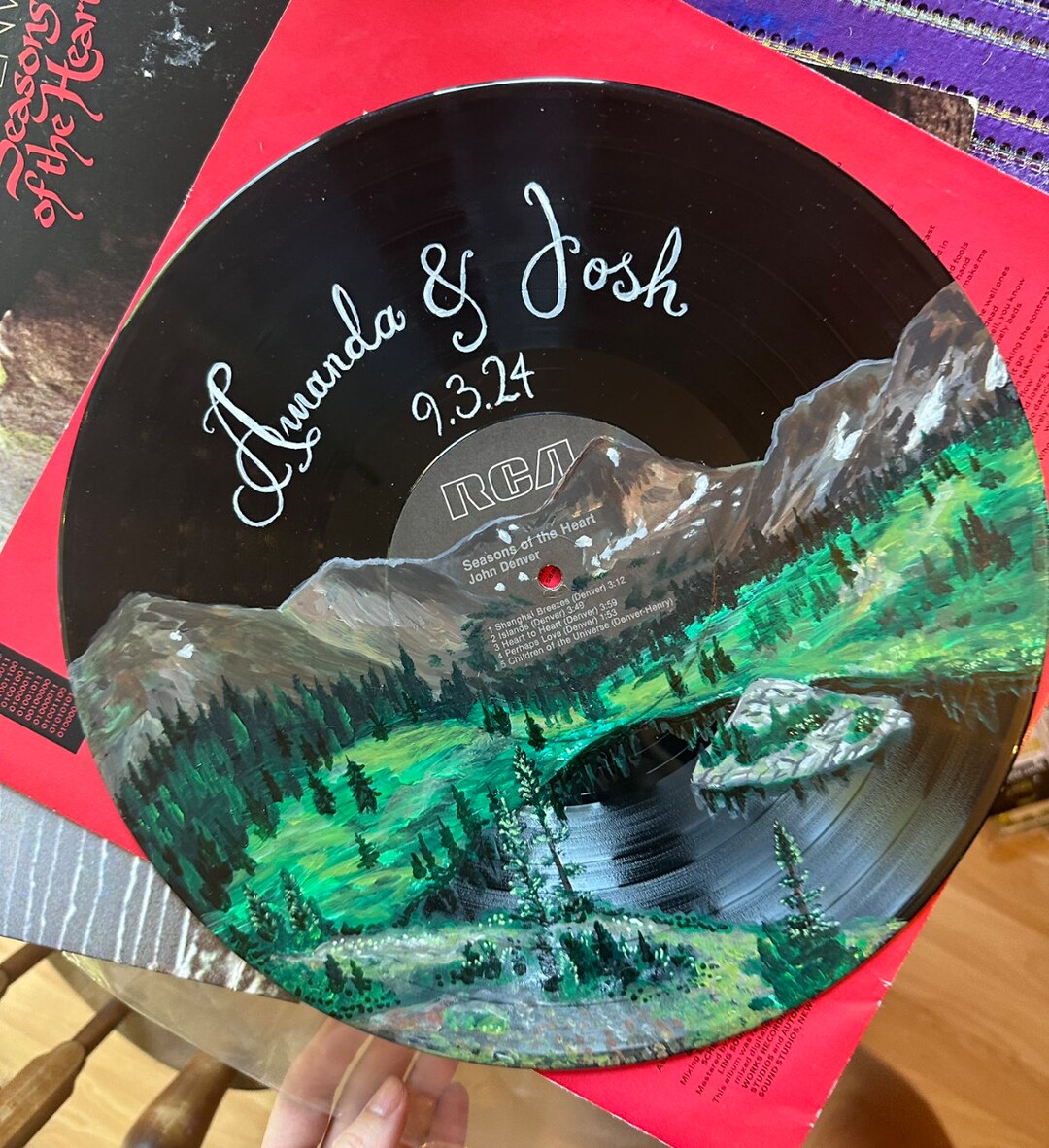 Custom Record Painting - Etsy