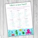 Under the Sea Baby Shower Games What's in Your Purse Printable INSTANT ...