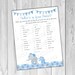 What's in Your Purse Baby Shower Game Blue Elephant - Etsy