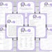 Elephant Baby Shower Games Purple and Gray Set of 8 Games Bundle Baby ...