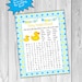 Rubber Duck Word Search Baby Shower Games Printable INSTANT DOWNLOAD ...