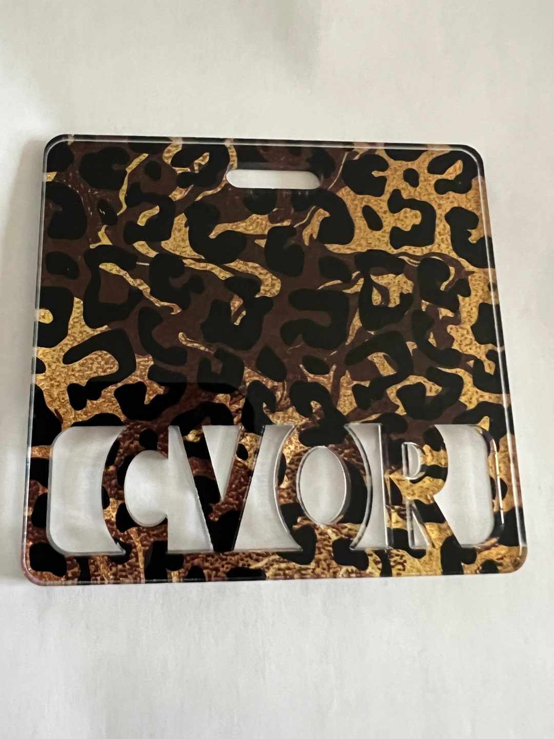 Leopard Print Badge Buddy, RN Badge Buddy, Custom Badge Buddy, Marker ...
