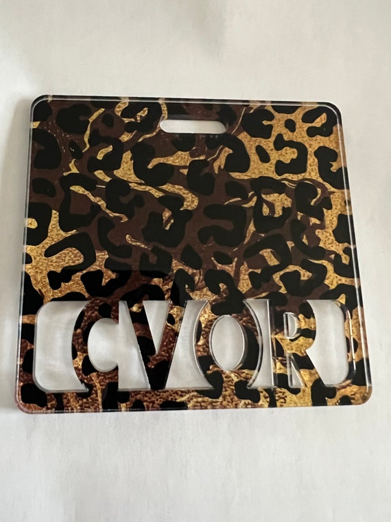 Leopard print Badge buddy, RN badge buddy, Custom badge buddy, Marker ...