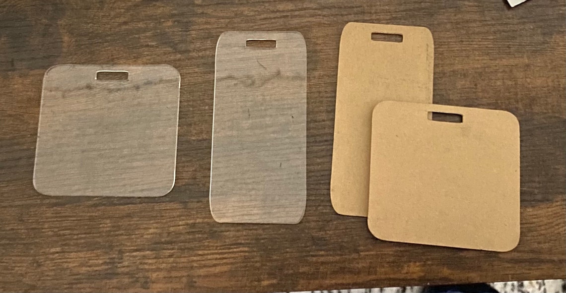 1/8" Acrylic Badge Buddy Blanks, Clear Badge Buddy Blanks, Blank Badge ...