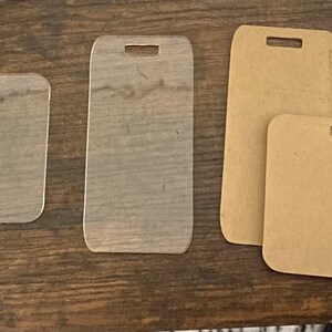 1/8" Acrylic Badge Buddy Blanks, Clear Badge Buddy Blanks, Blank Badge ...