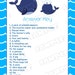 Whale Baby Shower Games Nursery Rhyme Game Printable Whale - Etsy