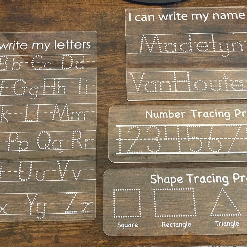 Letter Tracing Board - Etsy