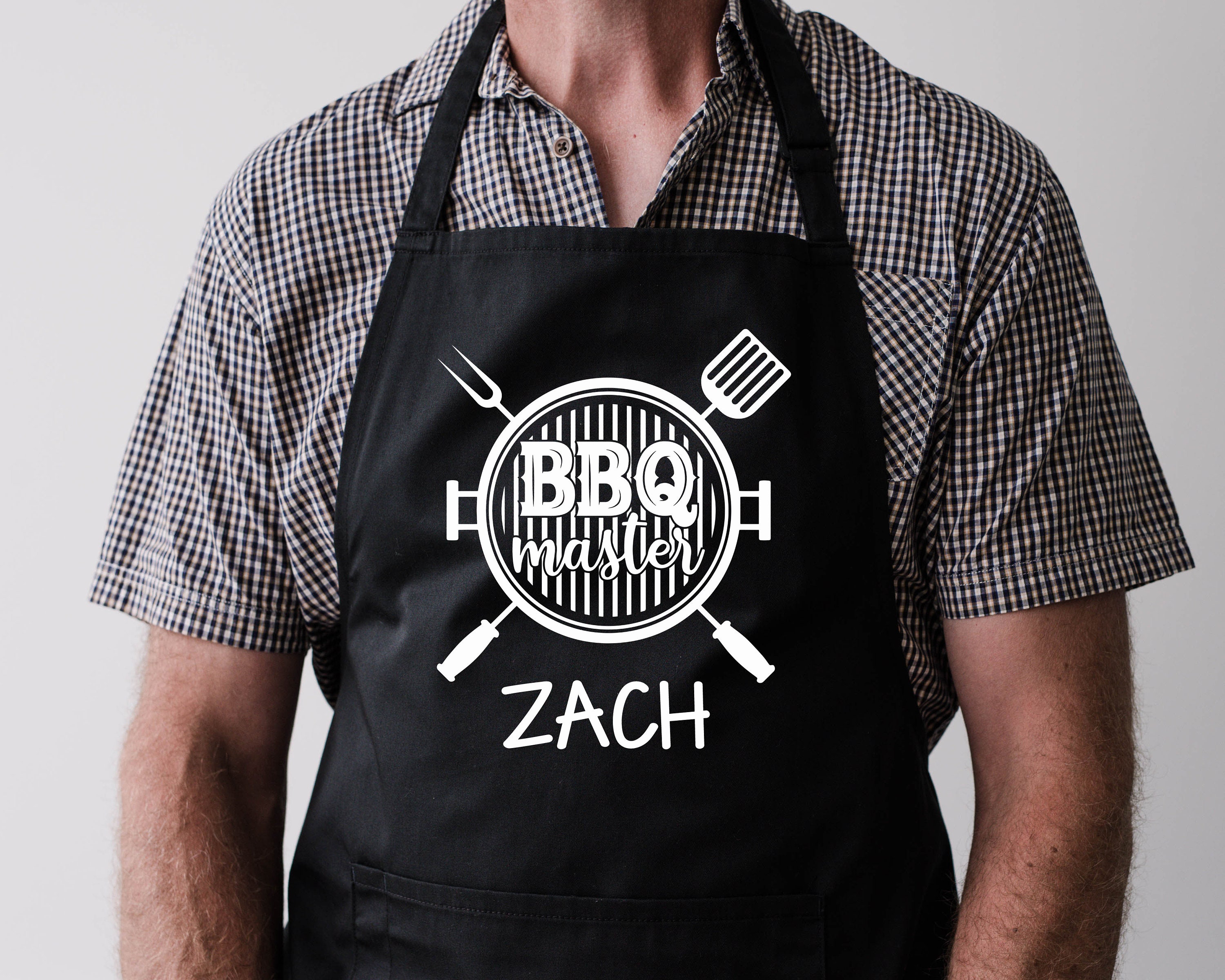Bbq Master Personalized Apron For Grilling Apron For Men Etsy Uk