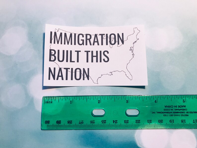 Pro Immigration Sticker or Magnet | Etsy