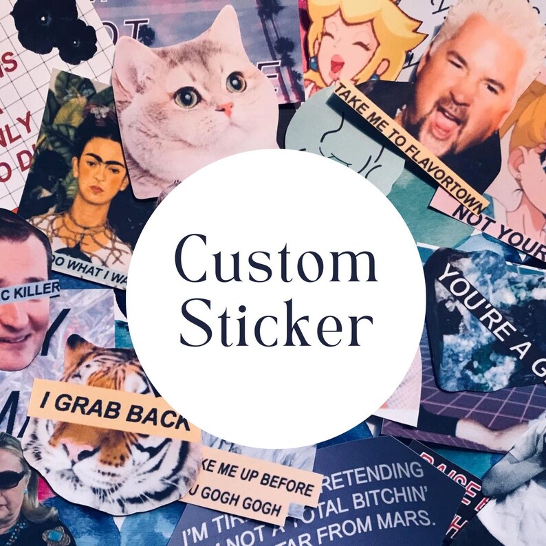 Custom Sticker Create Your Own - Etsy