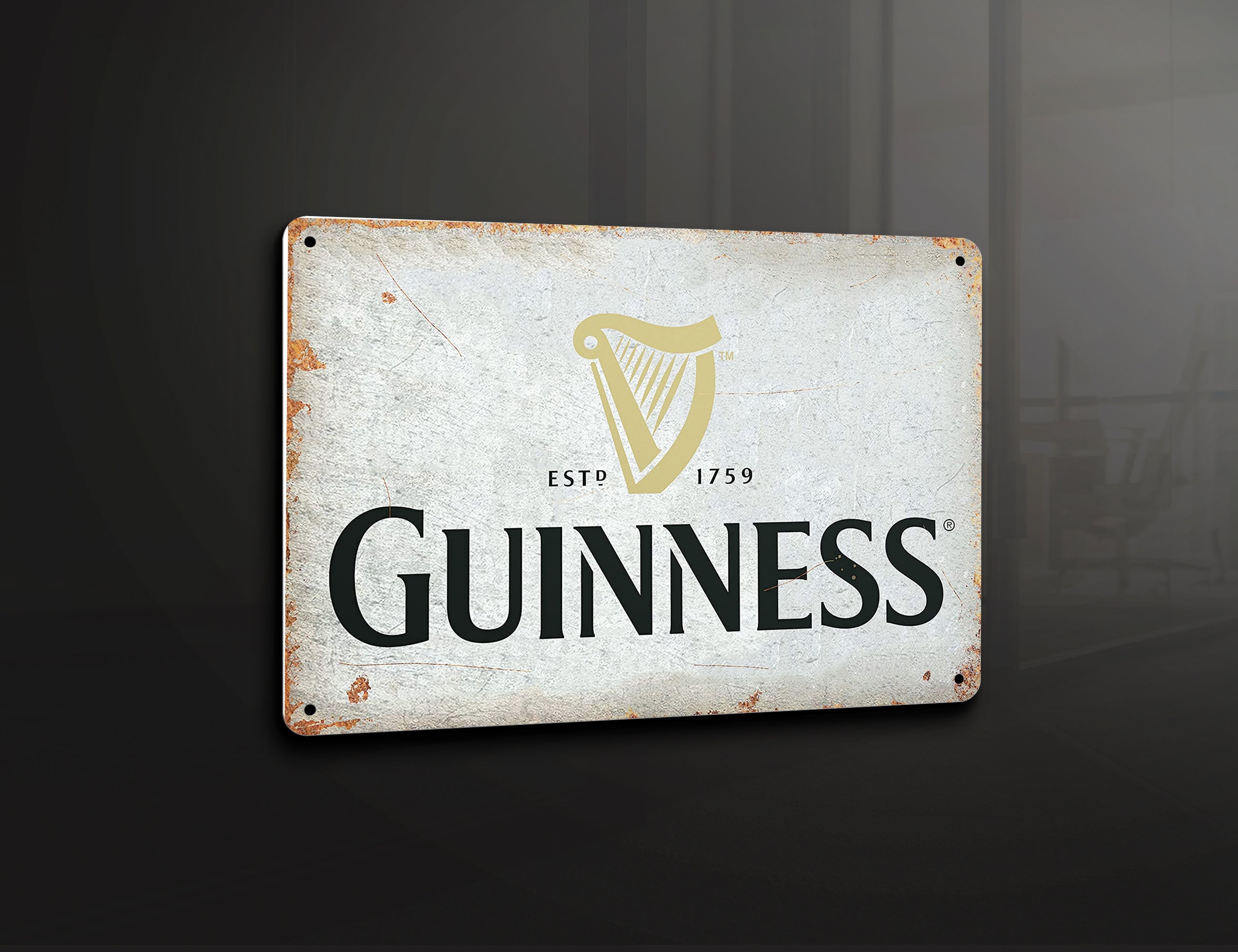 Guinness Drink Metal Sign Metal Plaque Wall Art Decor Signage - Etsy