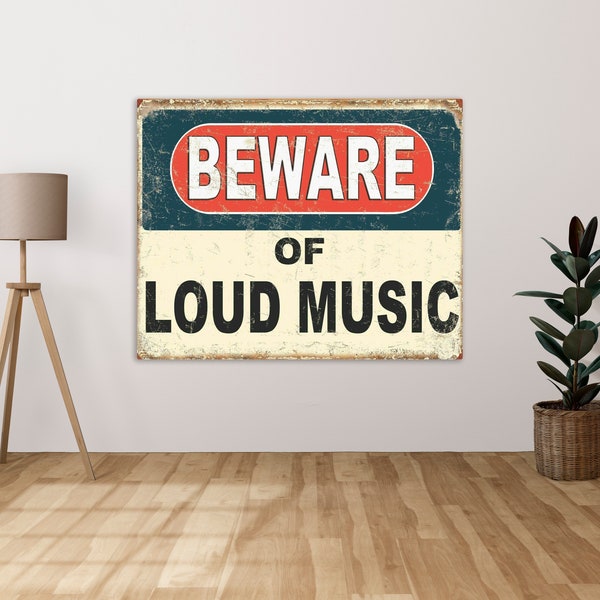 Loud Music Sign - Etsy
