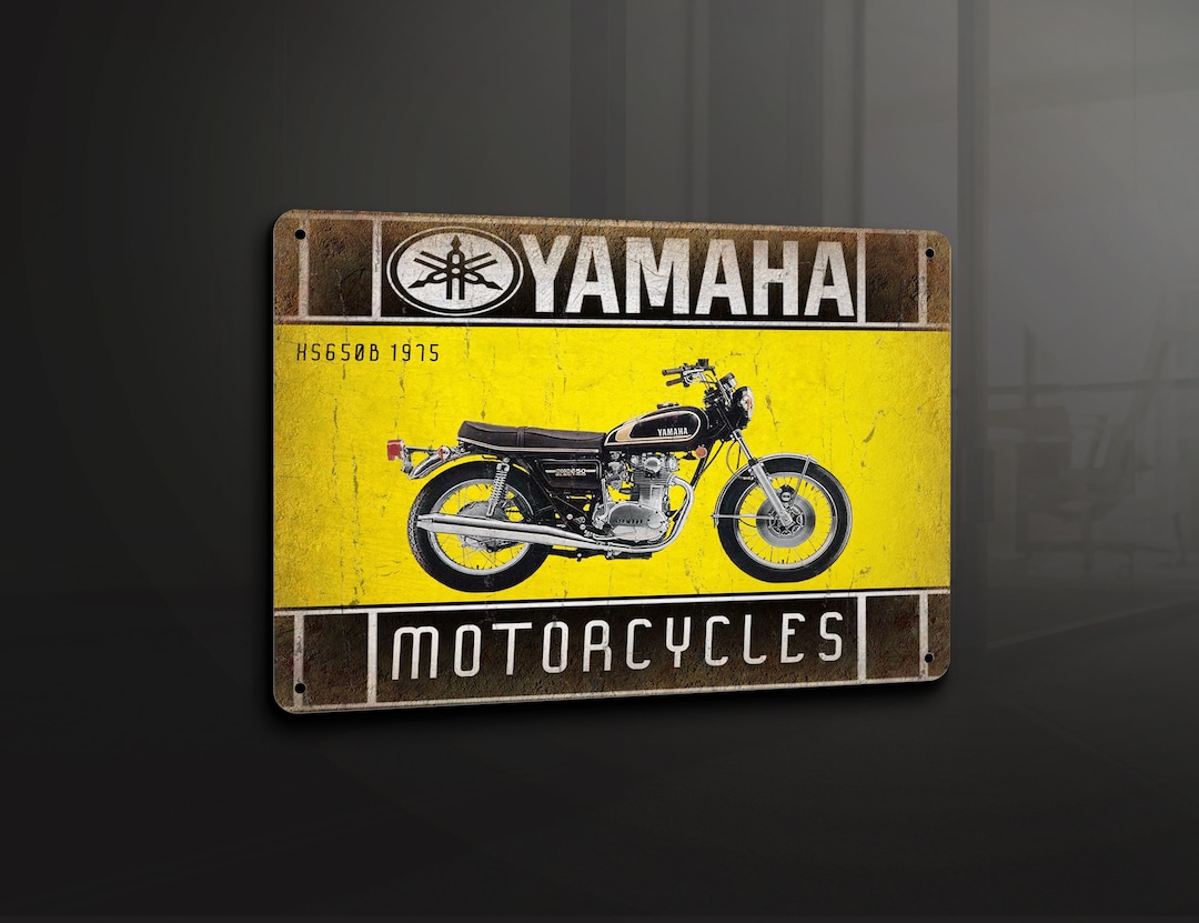 Yamaha Motorcycles - Metal Sign Metal Plaque Wall Art Decor Signage - Etsy
