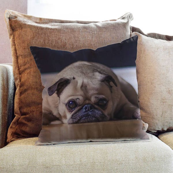 Pug Decorative Pillows - Etsy UK