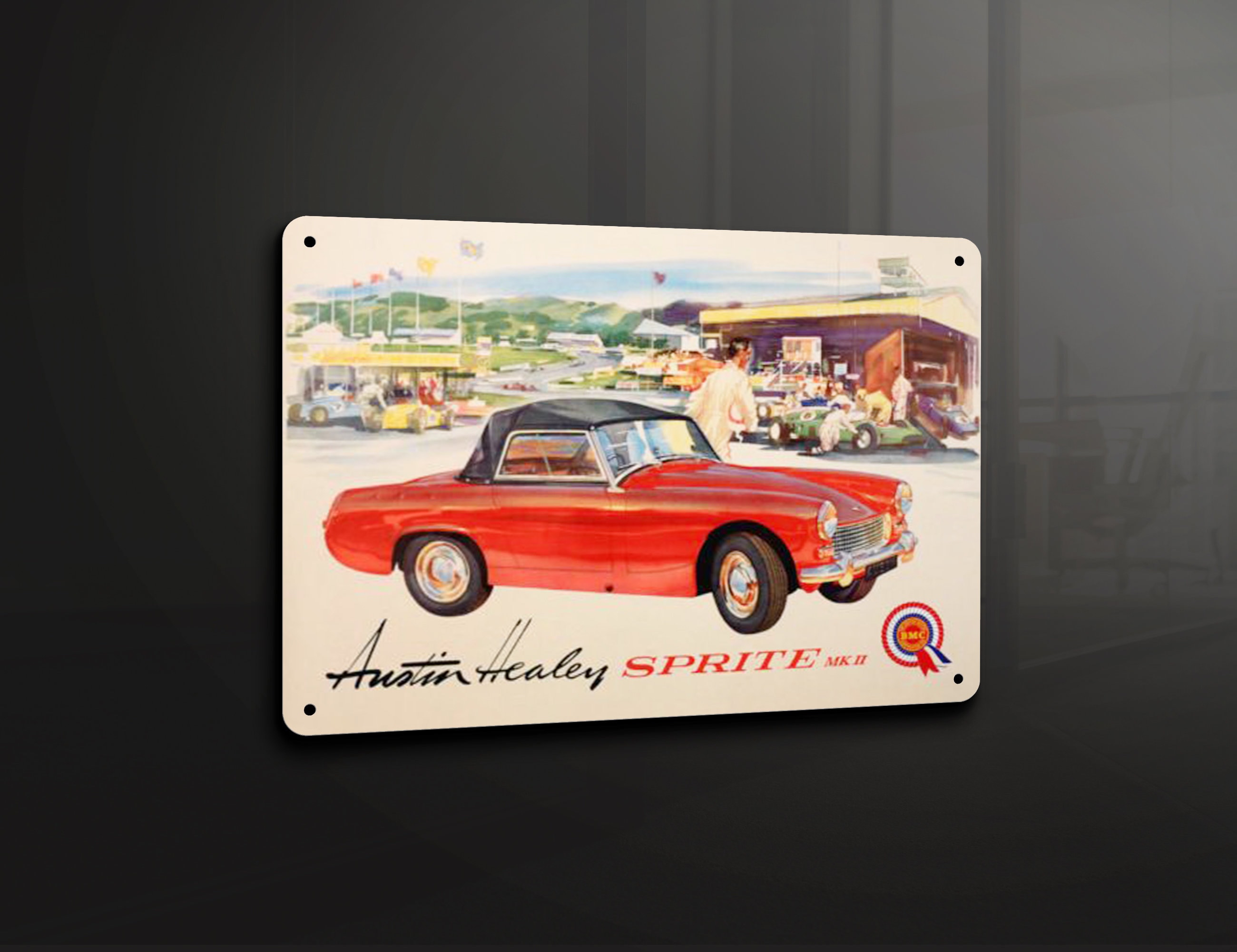 Austin Healey Sprite Car Garage Metal Sign Metal Plaque Wall - Etsy