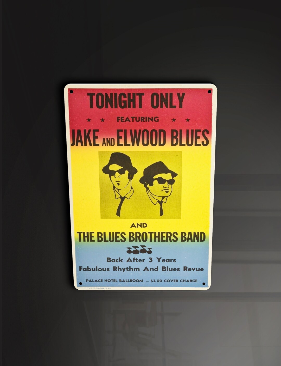 The Blues Brothers (universal 1980) Music Retro Home - Metal Sign Metal ...