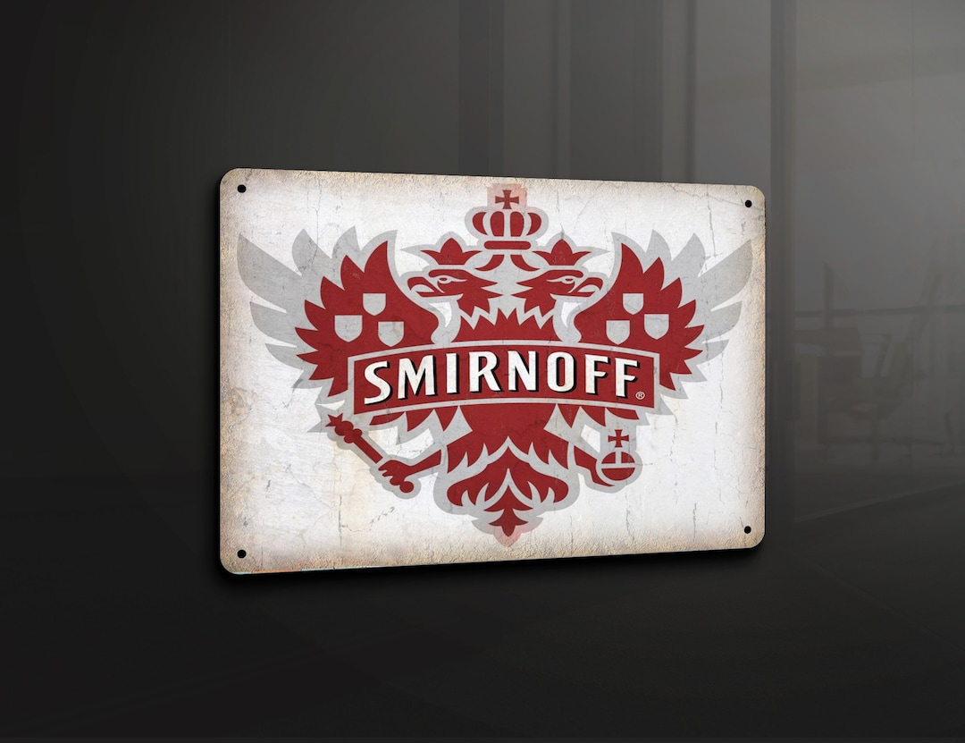 Smirnoff Vodka Bar - Metal Sign Metal Plaque Wall Art Decor Signage - Etsy