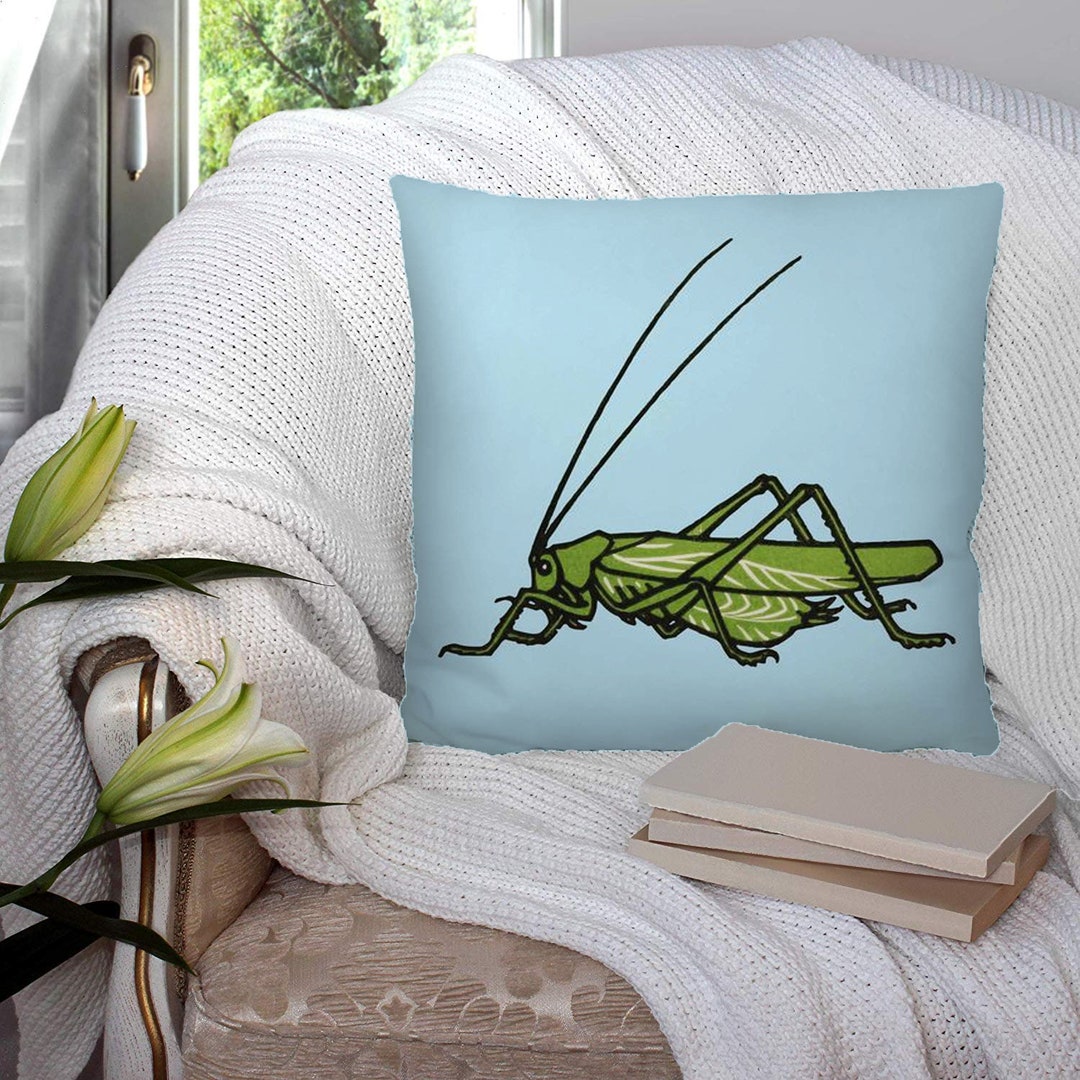 Grasshopper Bug Blue Insect - Bright Colourful Super Soft Decorative ...