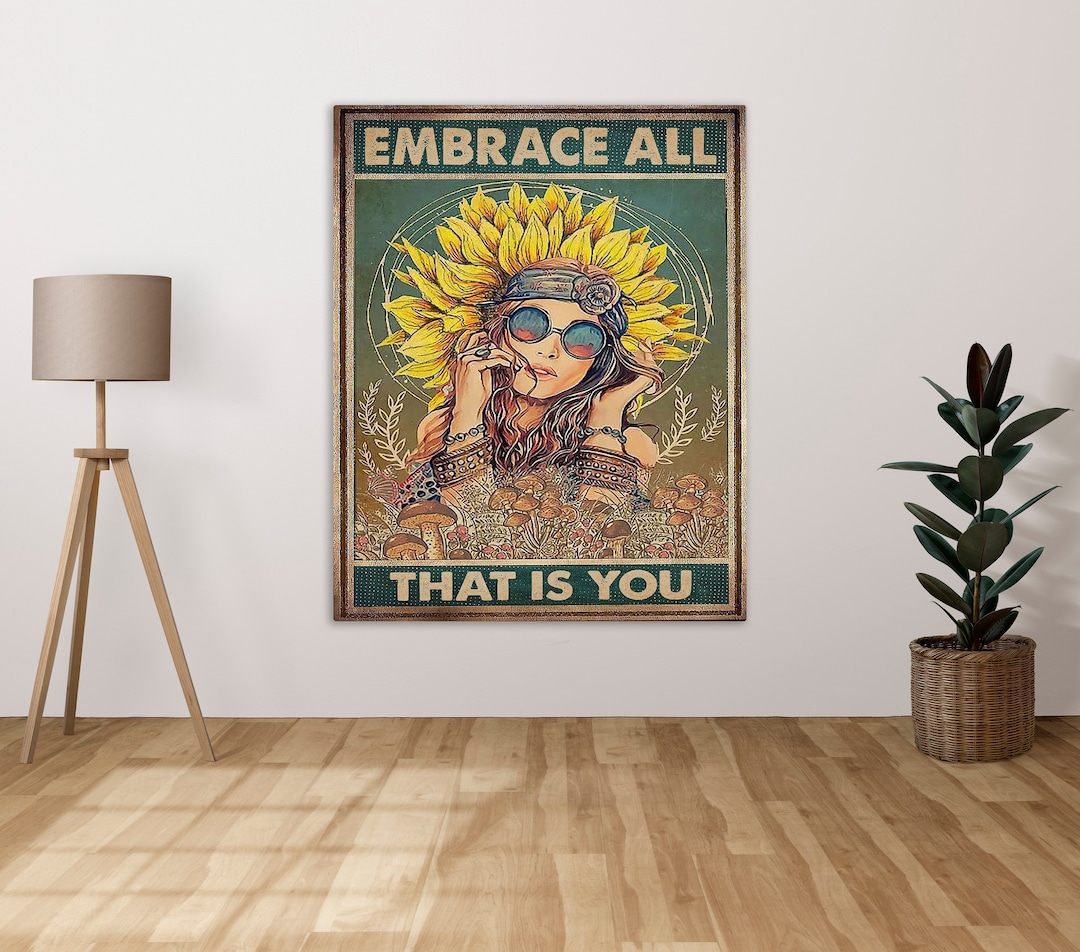 Sunflower Embrace - Metal Sign Metal Plaque Wall Art Decor Signage - Etsy