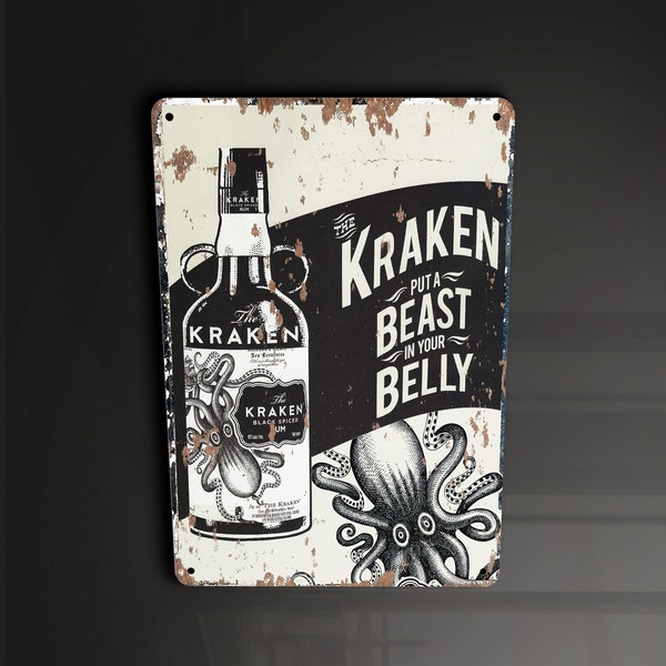 Kraken Sign - Etsy