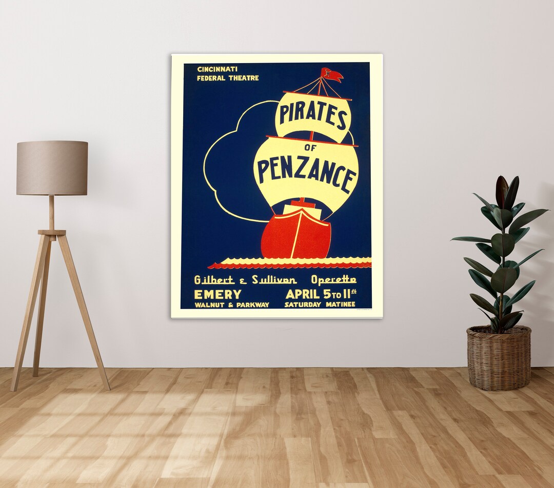 Pirates of Penzance Gilbert - Metal Sign Metal Plaque Wall Art Decor ...