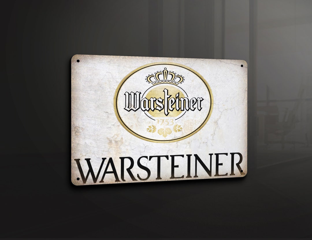 Warsteiner German Pub Beer Bar - Metal Sign Metal Plaque Wall Art Decor ...