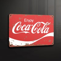 Antique Coca-cola Barn Sign Coke PVC Textured Finish Weatherproof Fade ...